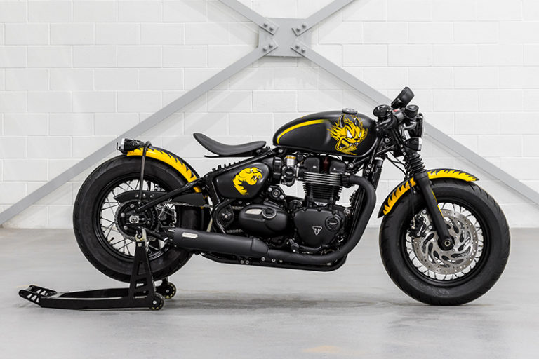 Spirit of ’59: Triumph Bonnevilles Customized by D*Face | Rider Magazine