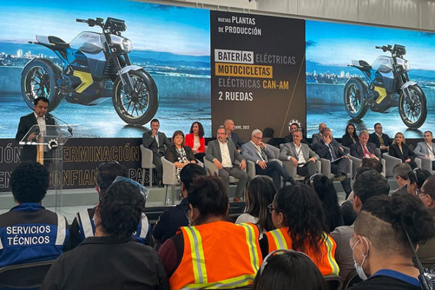 BRP Breaks Ground on Can-Am EV Motorcycle Plant | MotorCycle News